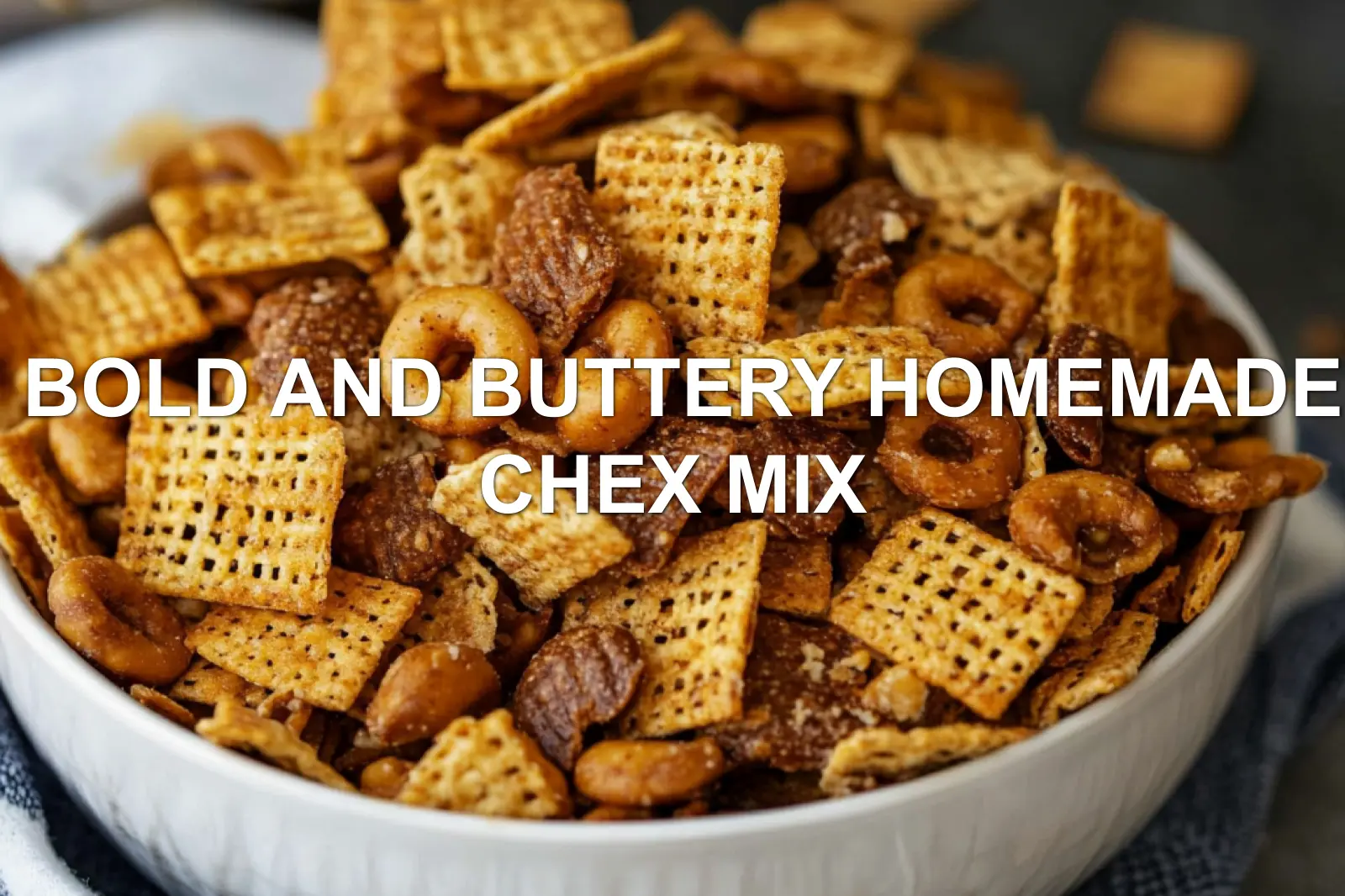 Bold and Buttery Homemade Chex Mix: Easy Irresistible Recipe