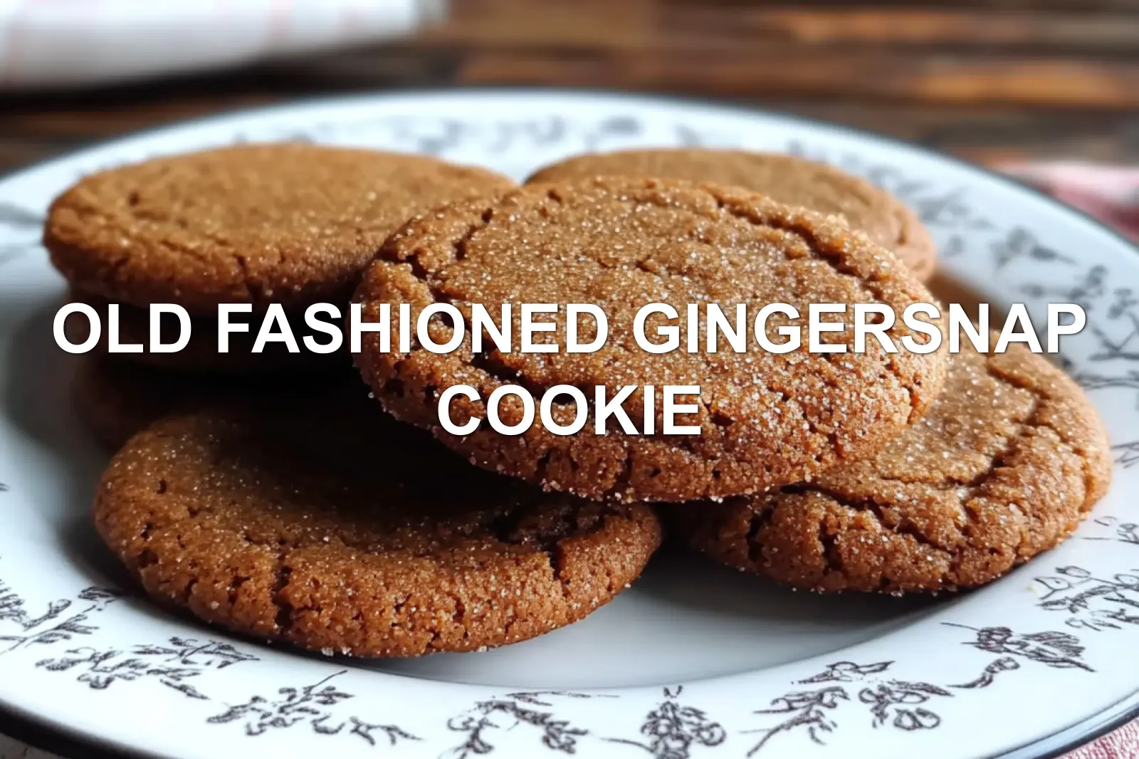 Old-Fashioned Gingersnap Cookie: Delicious Recipe You Need