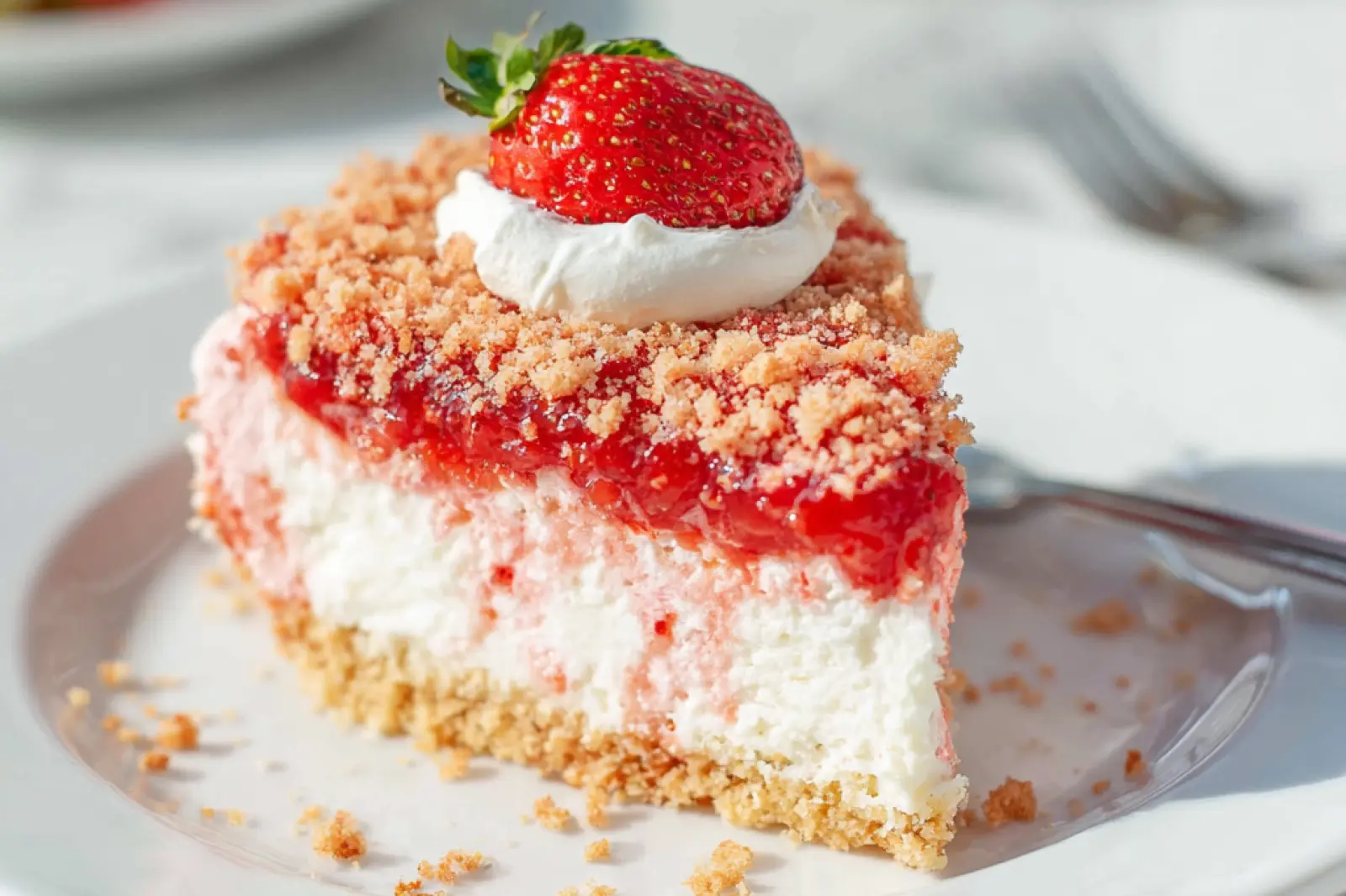Strawberry Crunch Cake No Bake Stunning Dessert Your Family Will Love